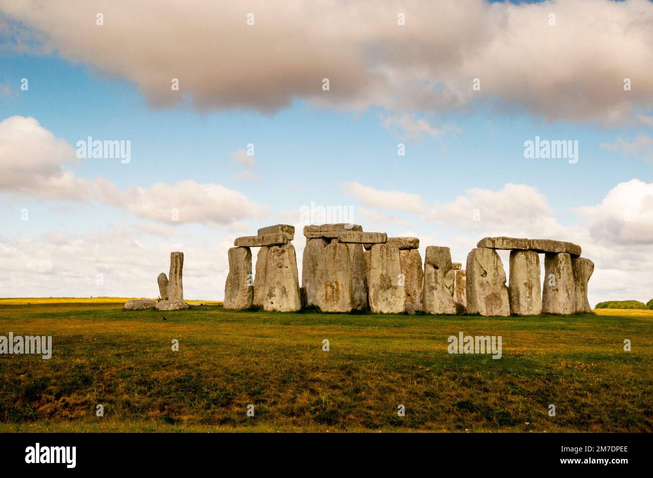 Prehistoric monument Stonehenge on Salisbury Plain in Wiltshire ...
