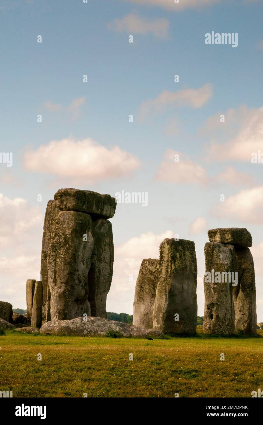 Prehistoric monument Stonehenge on Salisbury Plain in Wiltshire ...