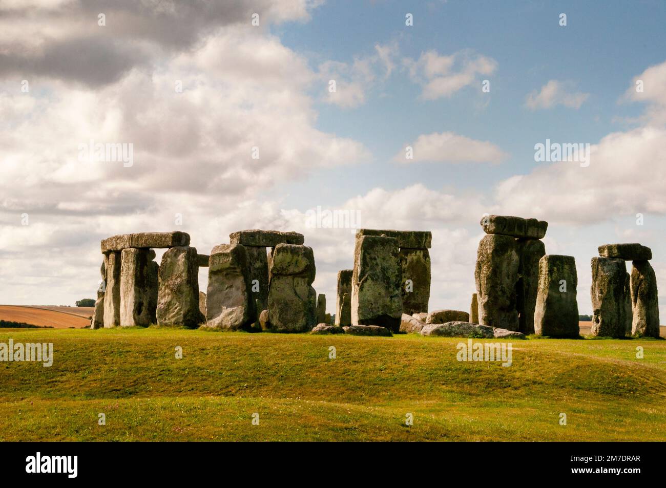 Prehistoric monument Stonehenge on Salisbury Plain in Wiltshire ...