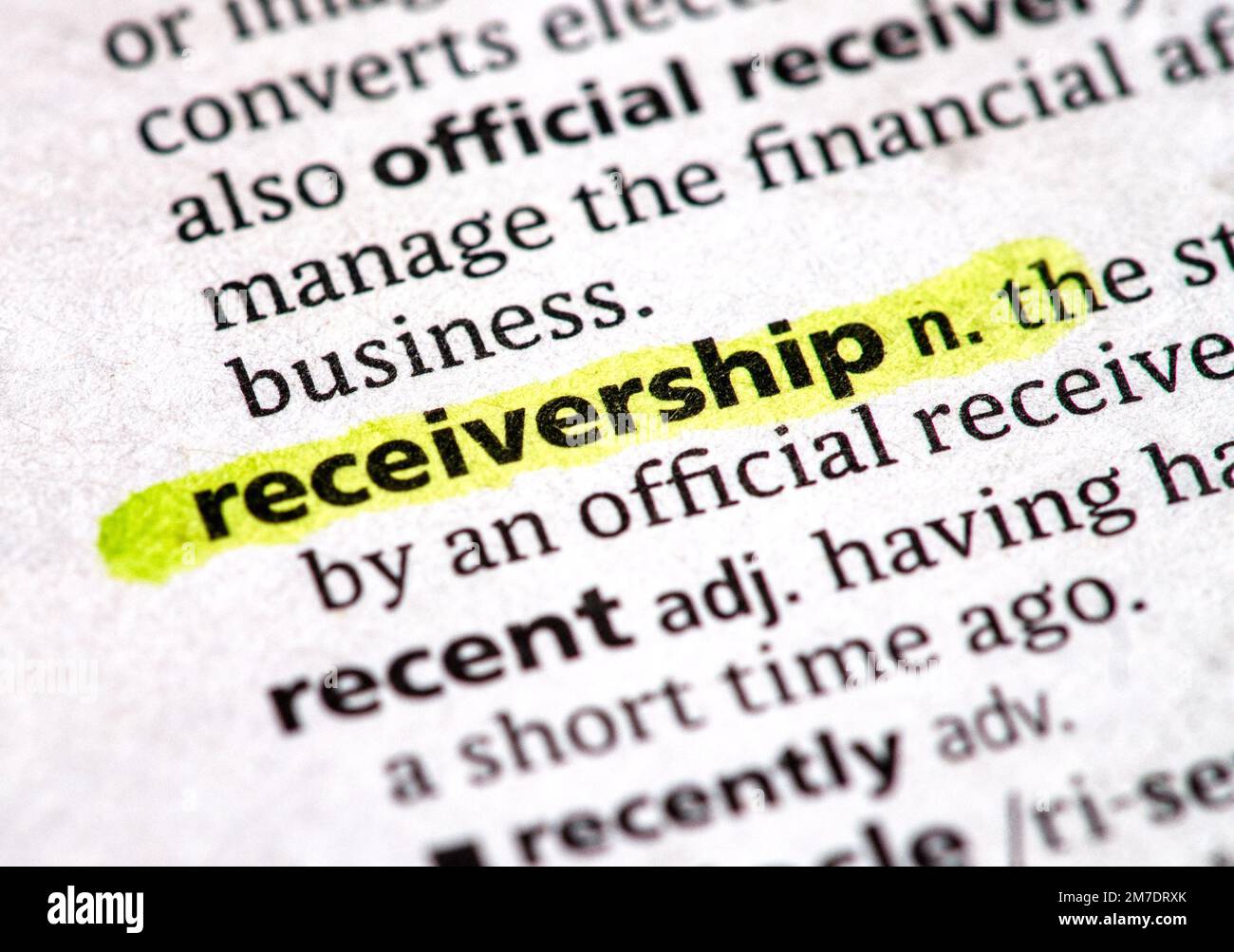 Receivership hi-res stock photography and images - Alamy