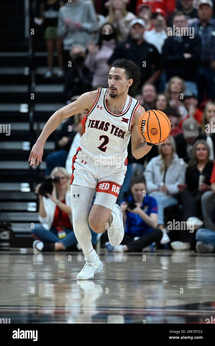 Texas Tech guard Pop Isaacs (2) brings the ball up court against Kansas ...