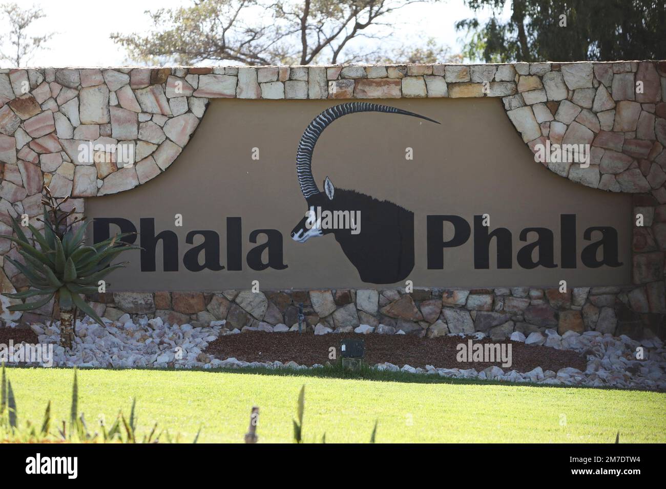 FILE - The entrance to the wildlife Ranch of South African President ...