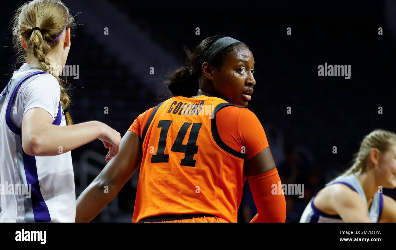 Oklahoma State forward Taylen Collins during an NCAA college basketball ...