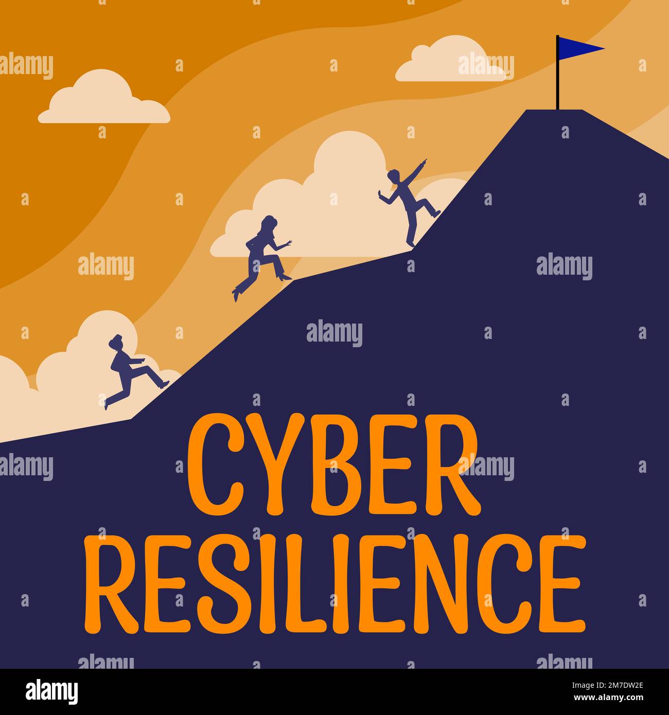 Hand writing sign Cyber Resilience. Word Written on measure of how well ...
