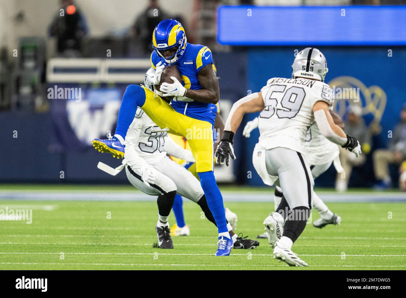 Los Angeles Rams wide receiver Van Jefferson (12) catches a pass during ...