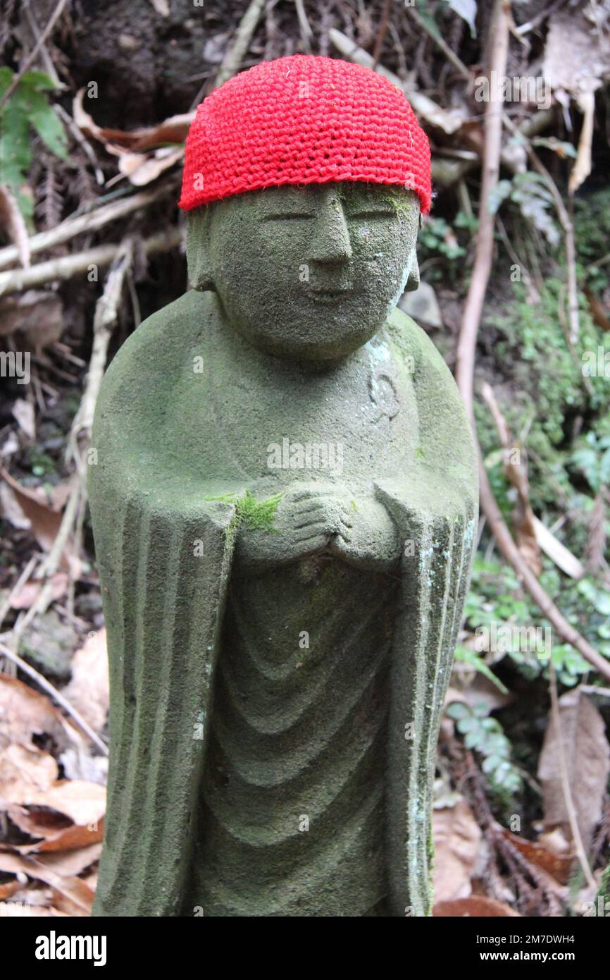 statues of buddhist (?) divinities at tachikue in japan Stock Photo - Alamy