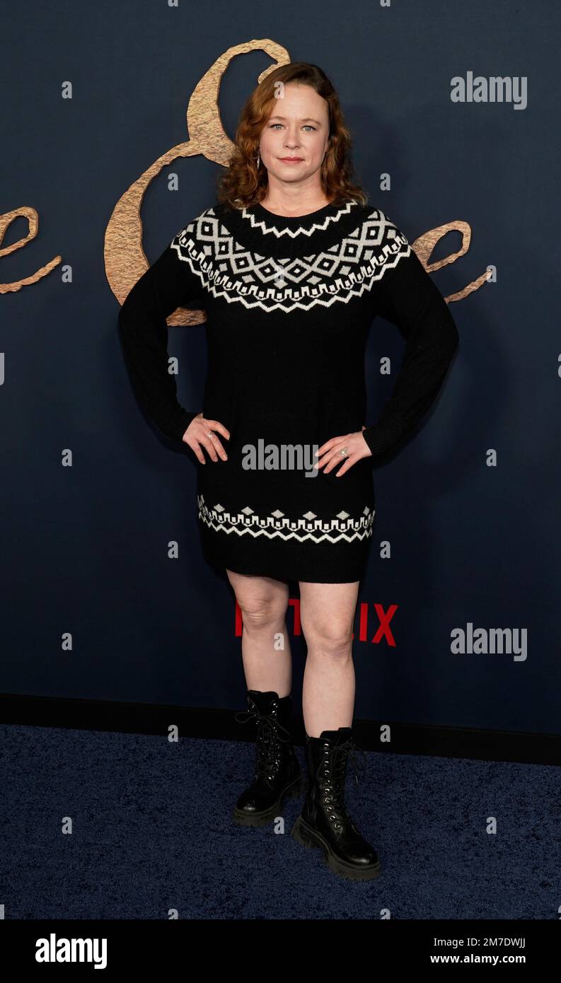 Thora Birch poses at the premiere of the film "The Pale Blue Eye ...