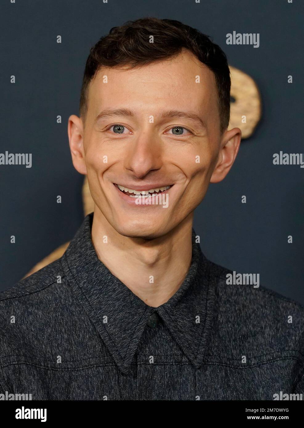 Steven Maier poses at the premiere of the film "The Pale Blue Eye ...