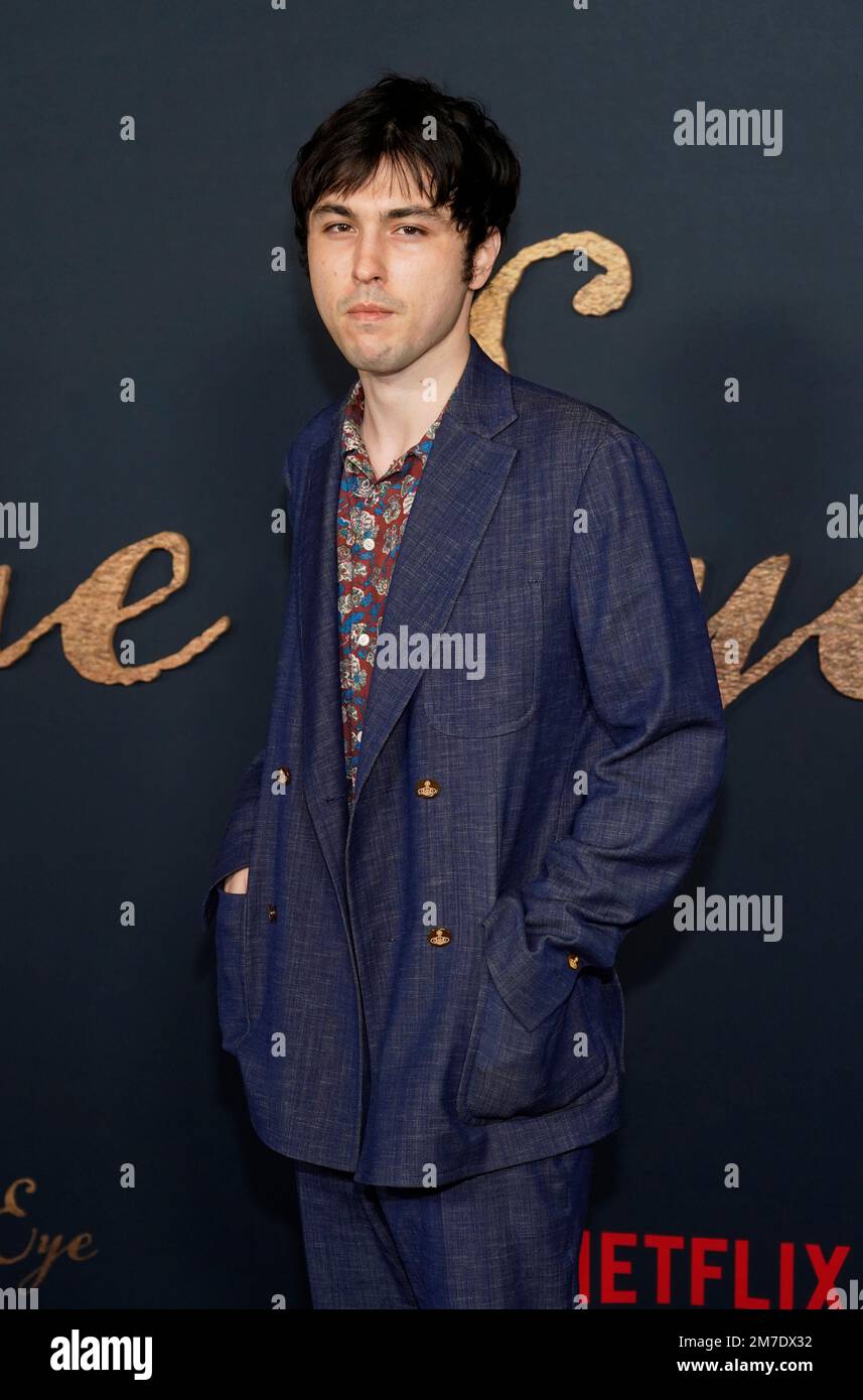Joey Brooks poses at the premiere of the film "The Pale Blue Eye ...