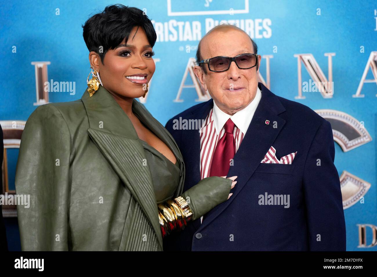 Fantasia Barrino and Clive Davis attend the world premiere of "Whitney ...