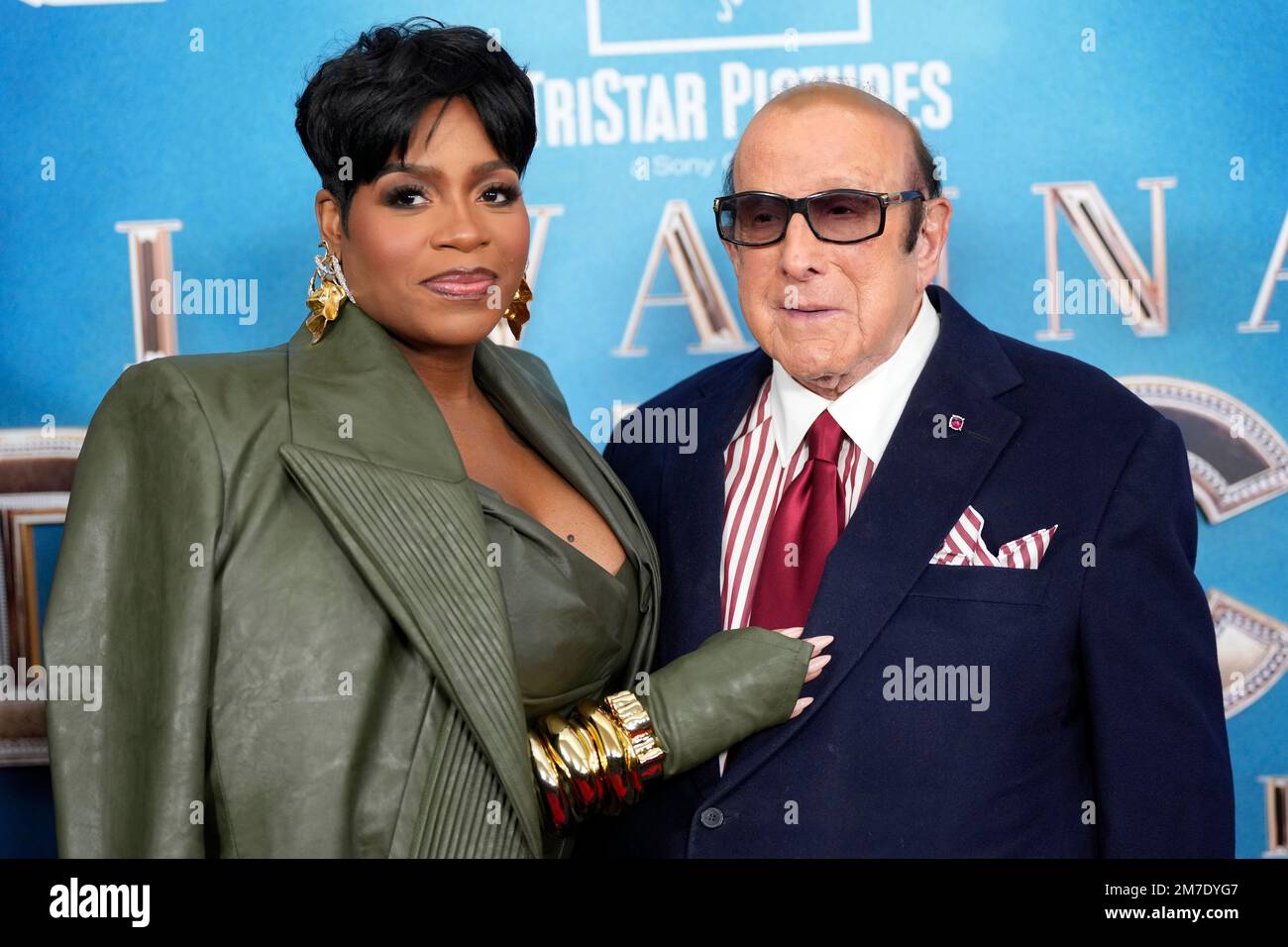 Fantasia Barrino and Clive Davis attend the world premiere of "Whitney ...