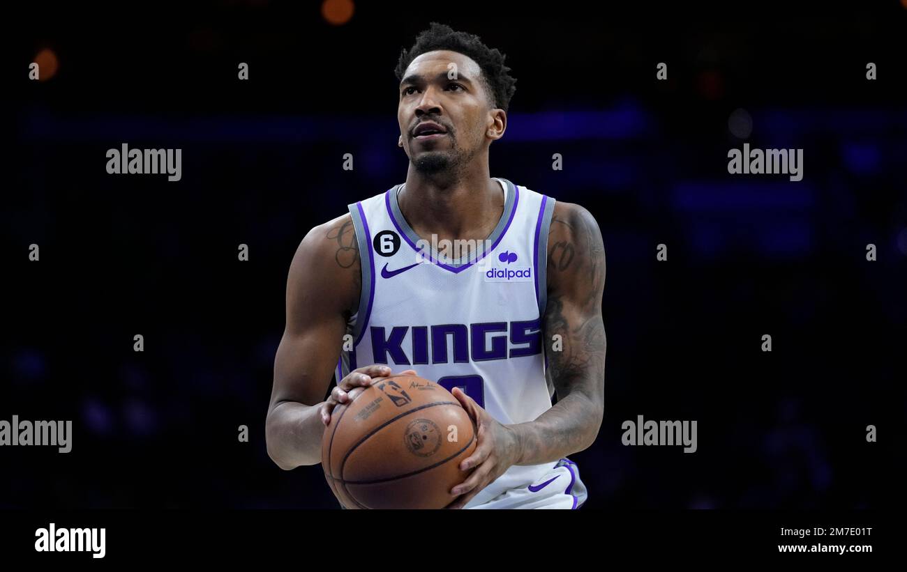 Sacramento Kings' Malik Monk plays during an NBA basketball game ...