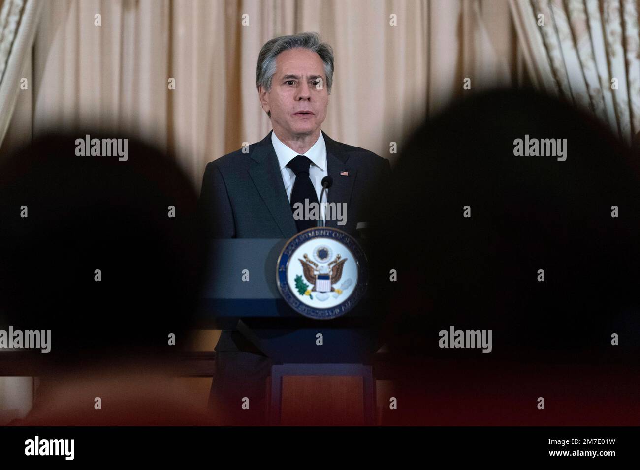 Secretary of State Antony Blinken speaks during U.S. Africa Leaders ...