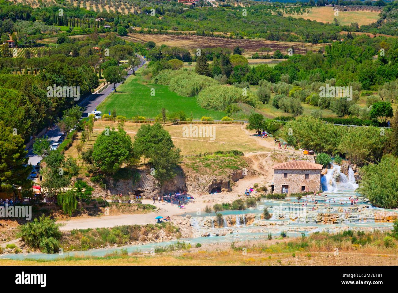 The beautiful natural thermal springs of Saturnia Cascate del Mulino ...