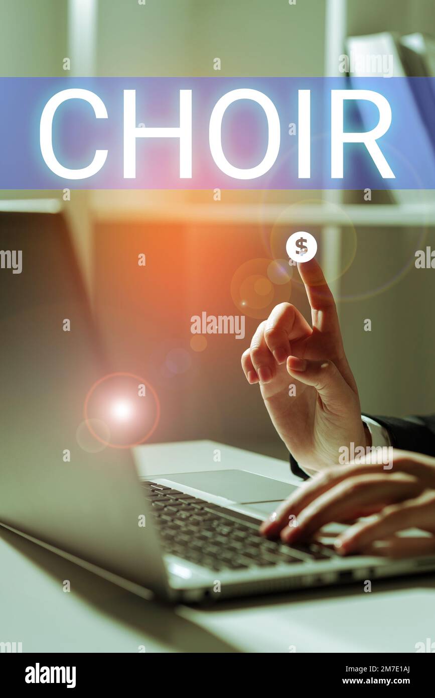 Inspiration showing sign Choir. Concept meaning a group organized to ...