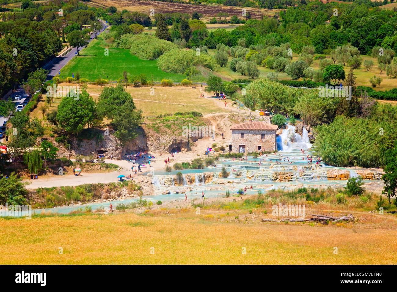 The beautiful natural thermal springs of Saturnia Cascate del Mulino ...