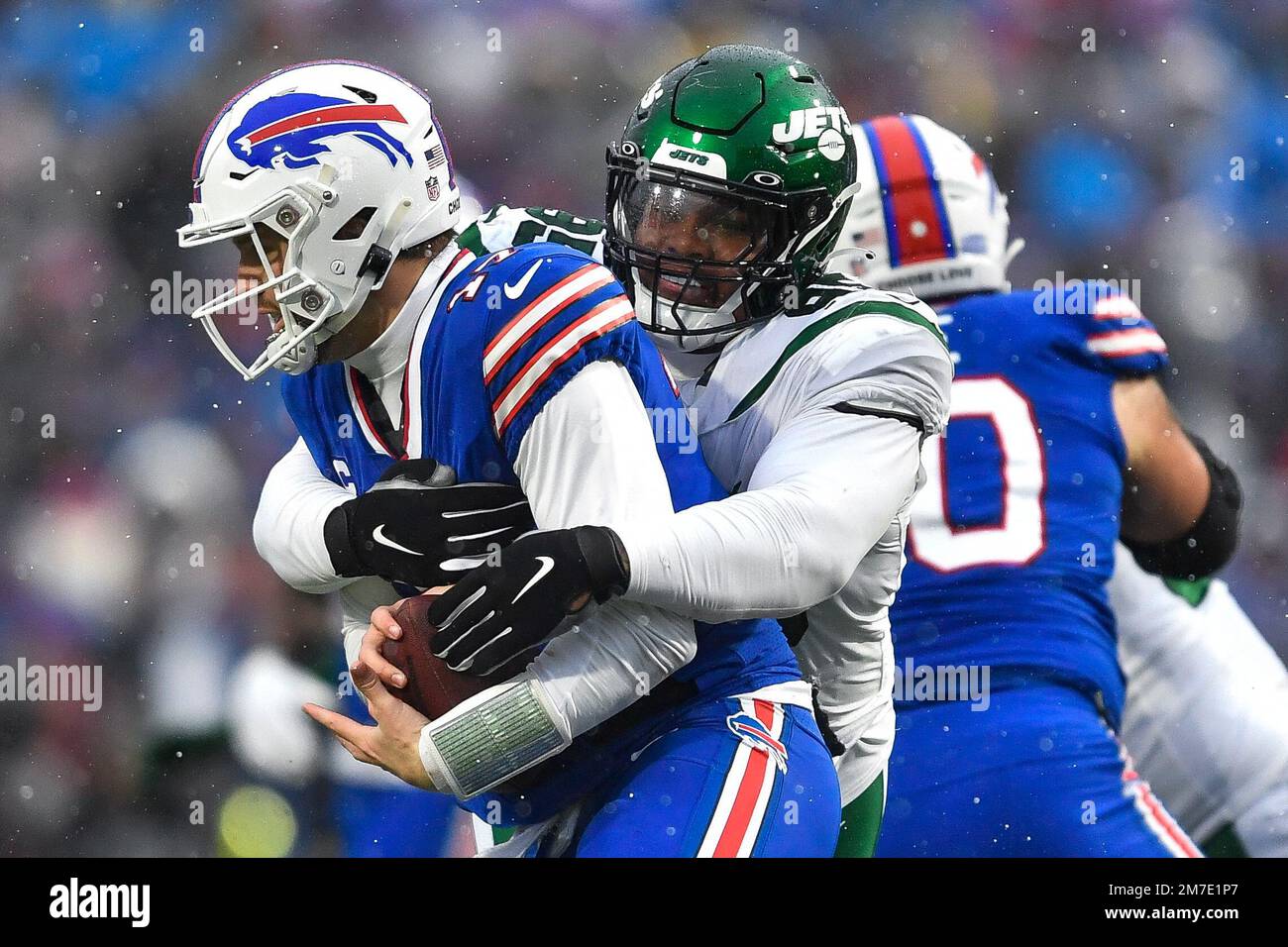 New York Jets defensive lineman Quinnen Williams (95) sacks Buffalo ...