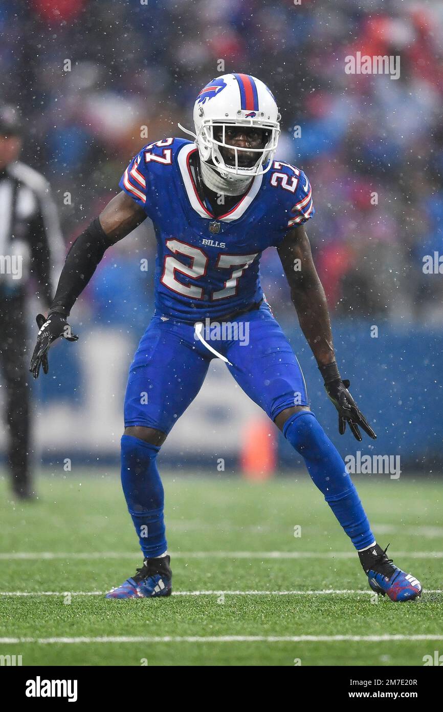 Buffalo Bills cornerback Tre'Davious White (27) runs on the field ...