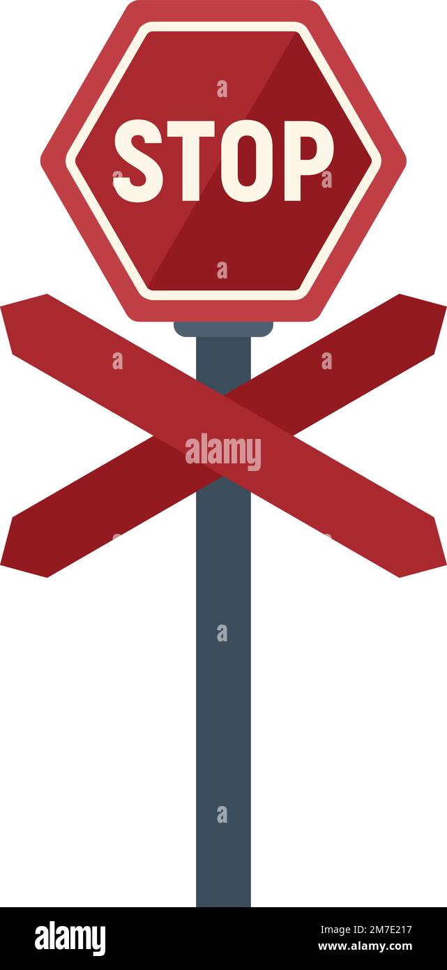 Attention railroad traffic sign Cut Out Stock Images & Pictures - Alamy