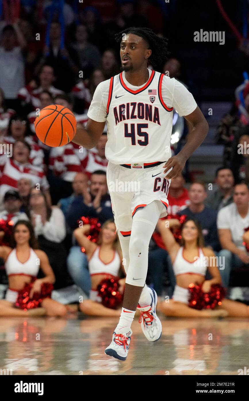 Arizona guard Cedric Henderson Jr. (45) during the first half of an ...