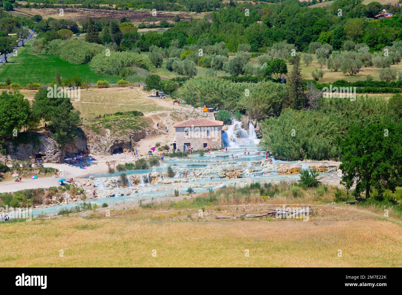 The beautiful natural thermal springs of Saturnia Cascate del Mulino ...