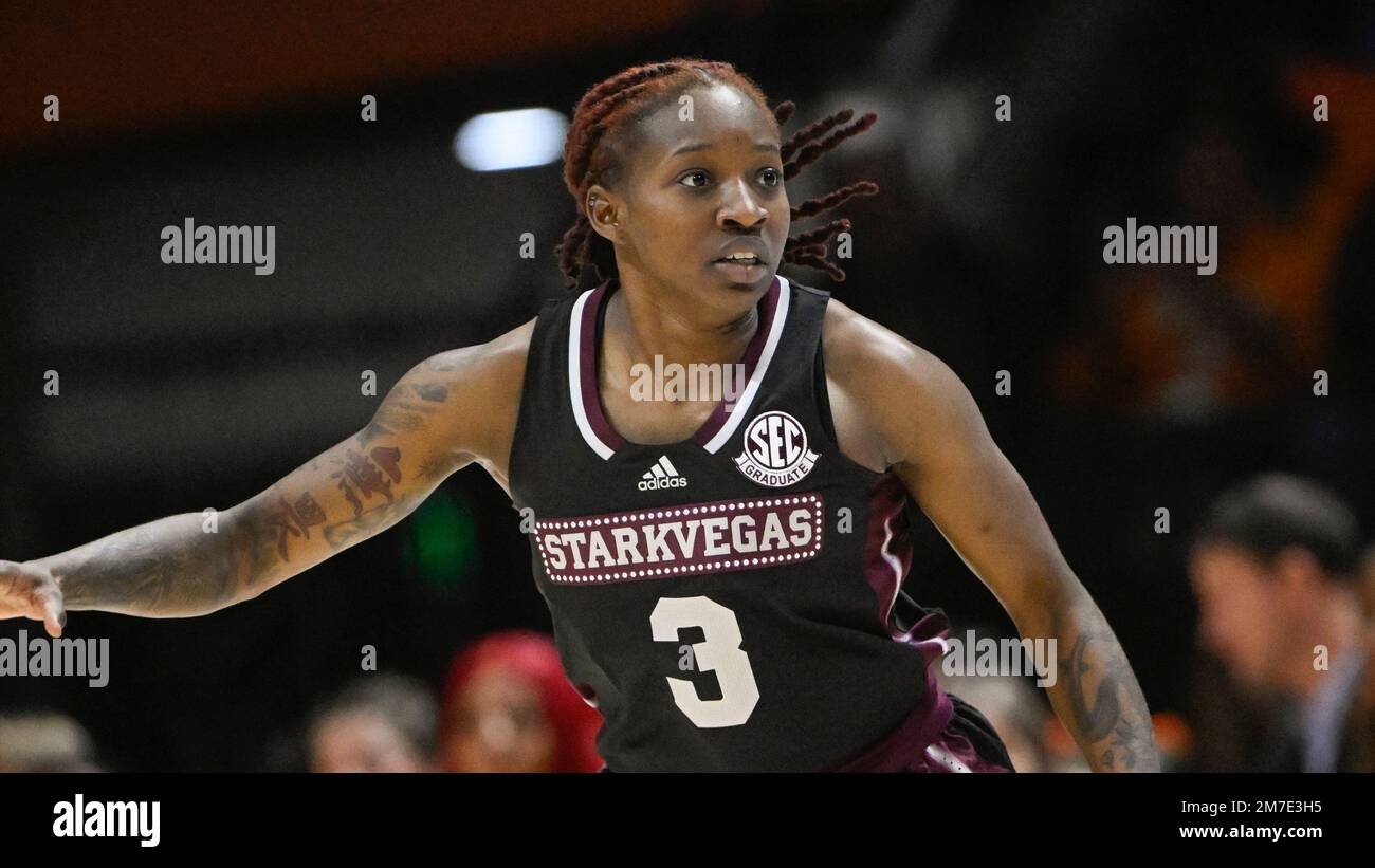 Mississippi State guard Asianae Johnson (3) plays against Tennessee ...