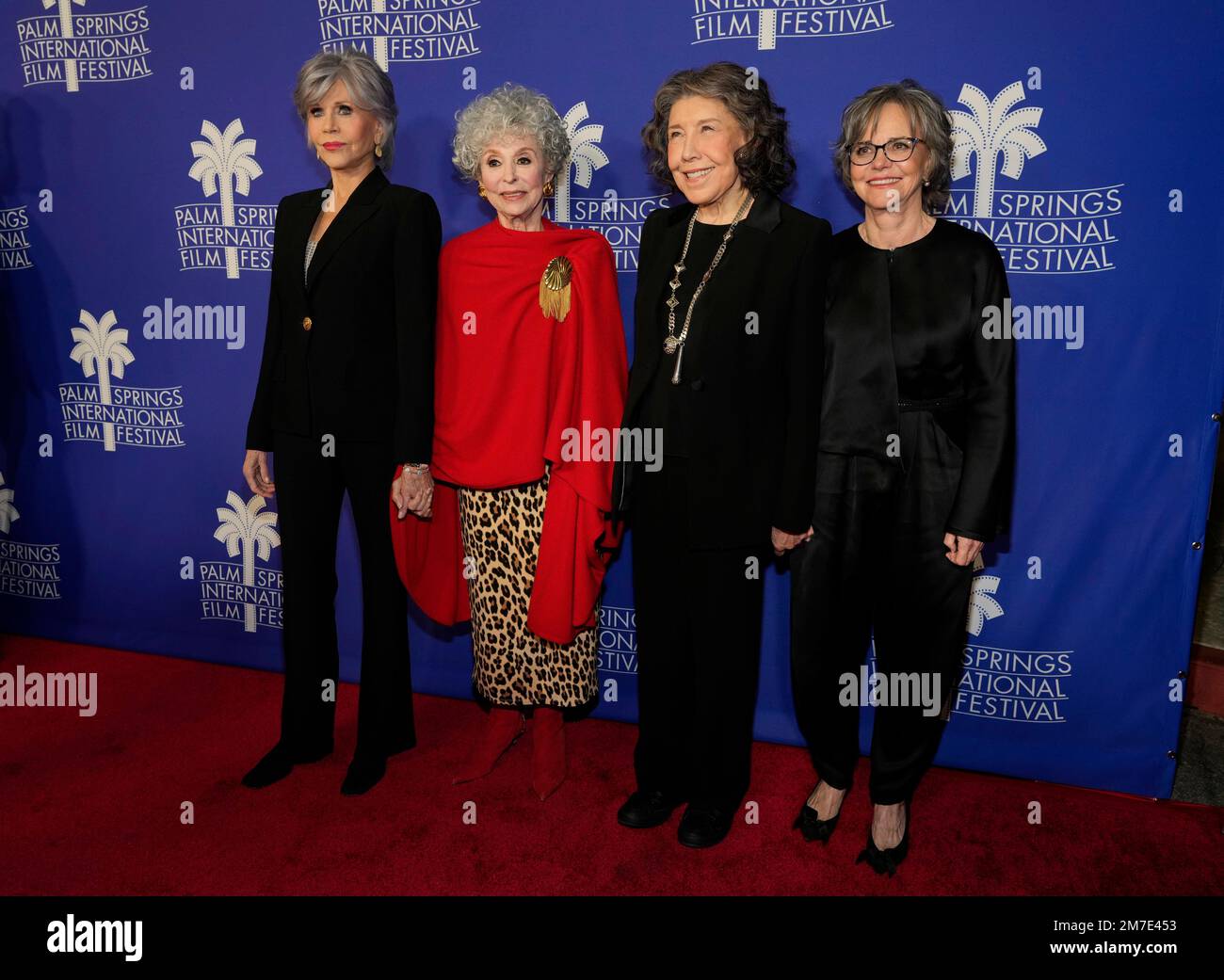 From left, Jane Fonda, Rita Moreno, Lily Tomlin and Sally Field, cast ...