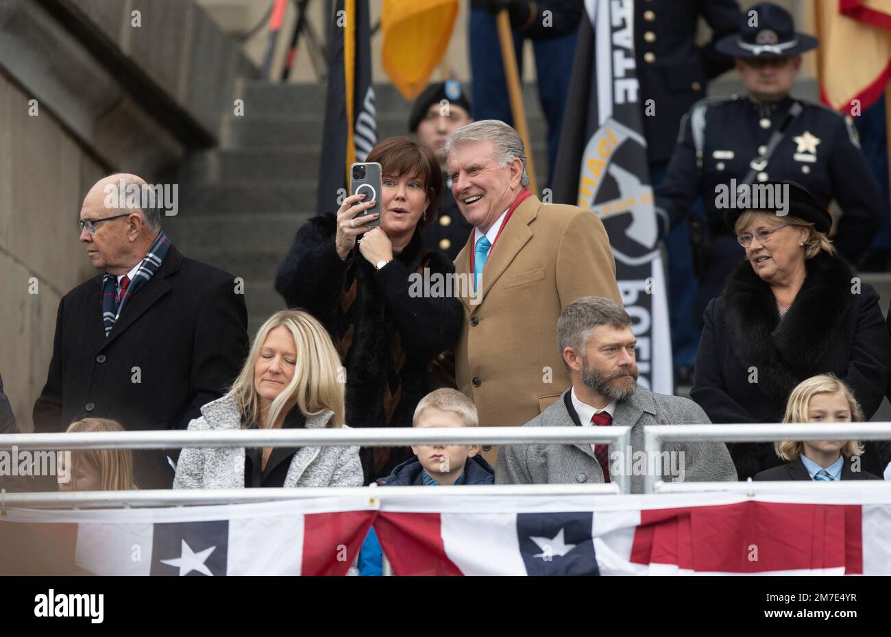 Former Idaho Gov. Butch Otter and his wife Lori Otter take a selfie ...