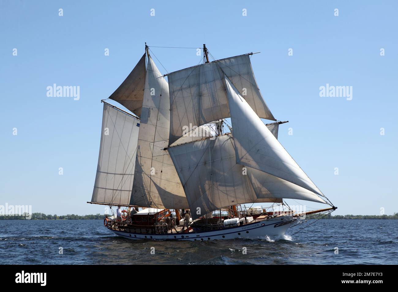 Canadian brigantine Pathfinder, Lake Ontario, 2014 Stock Photo - Alamy