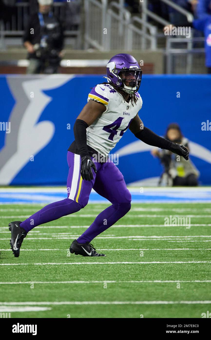 Minnesota Vikings safety Josh Metellus (44) pursues a play on defense ...