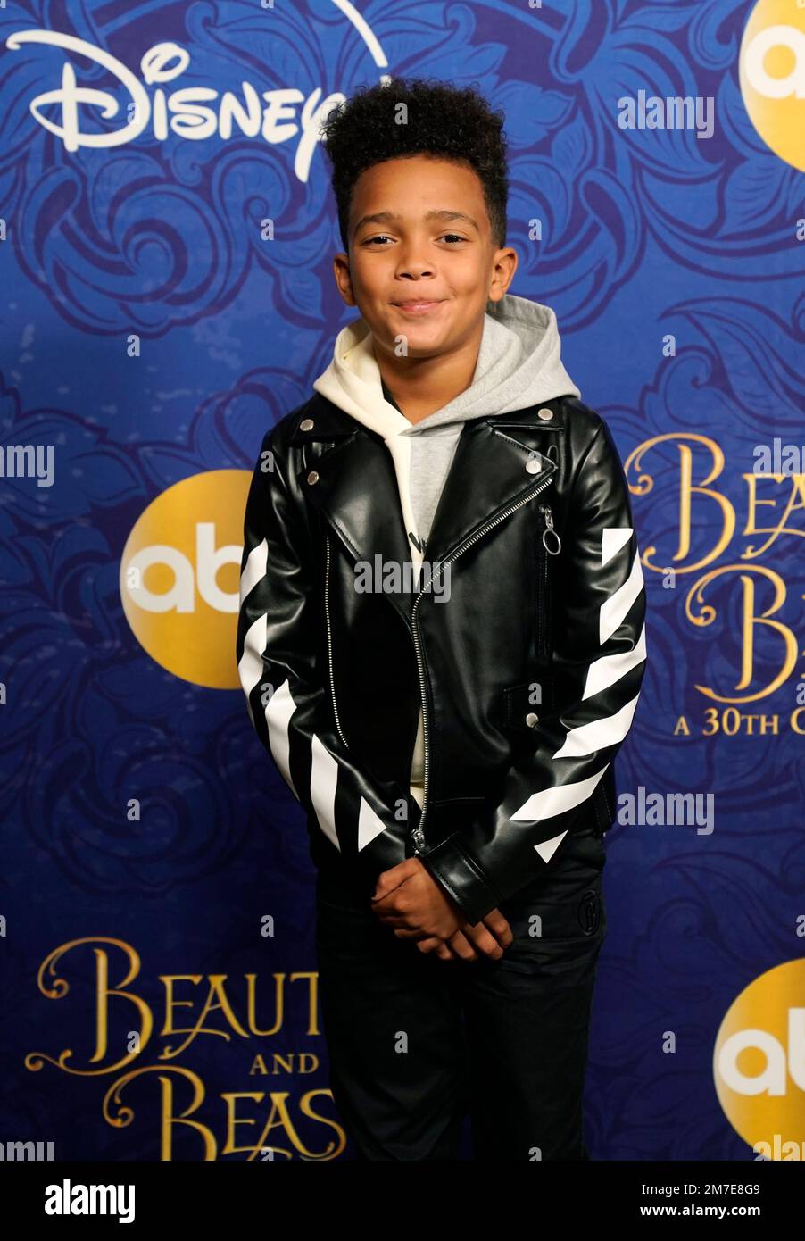 Leo Abelo Perry poses at the premiere of the ABC television special ...