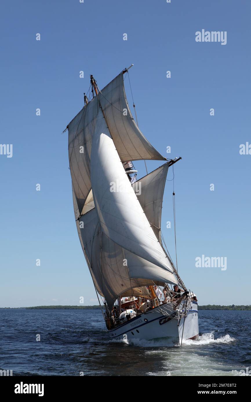 Canadian brigantine Pathfinder, Lake Ontario, 2014 Stock Photo - Alamy