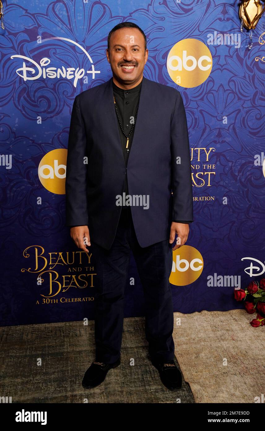 Rizwan Manji poses at the premiere of the ABC television special ...