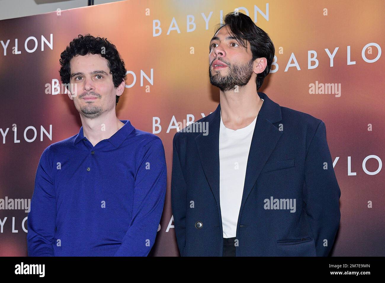 January 8, 2023, Mexico City, Mexico: (R-L) Damien Chazelle and actor ...