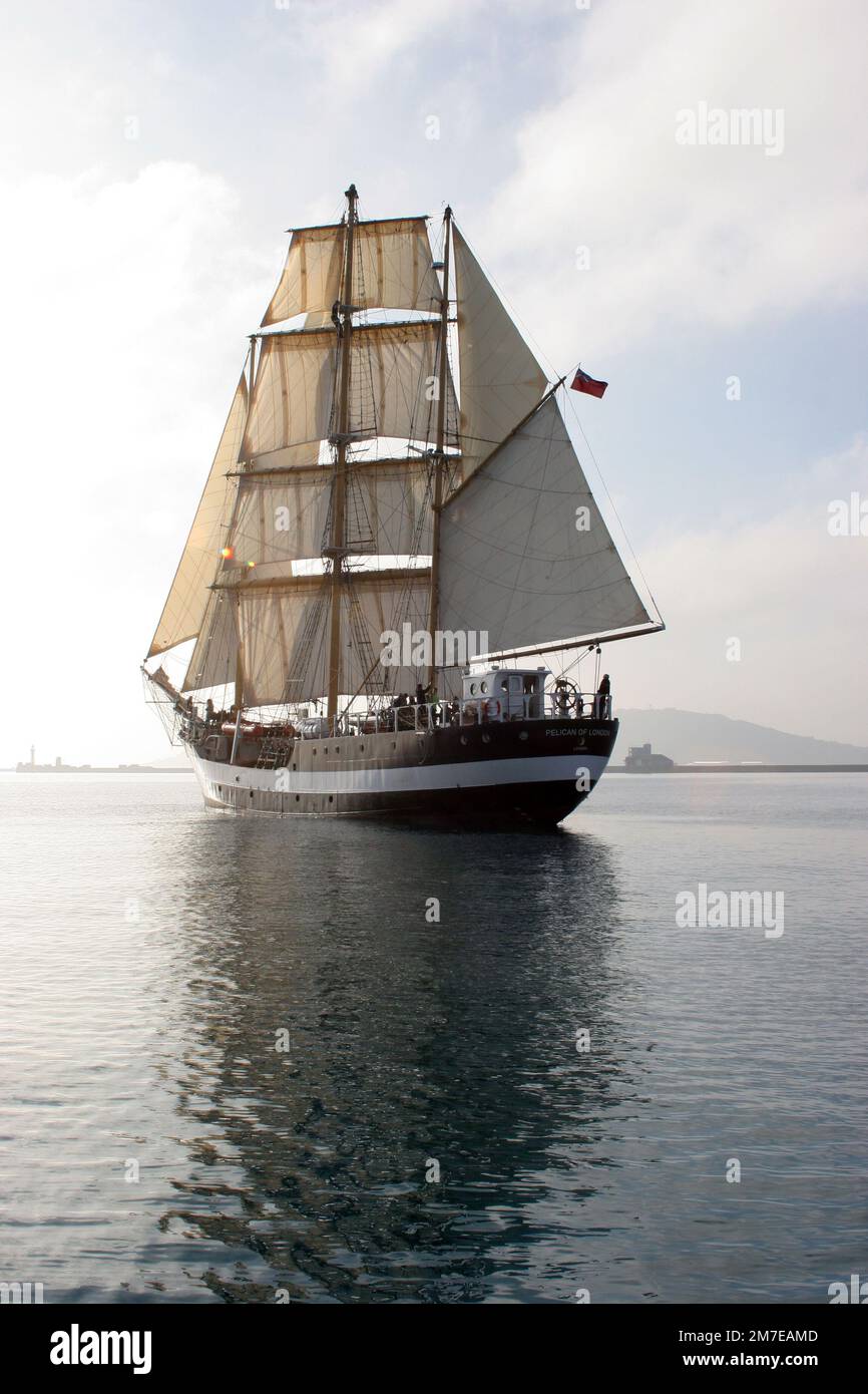 British tall ship Pelican, Weymouth Bay, 2007 Stock Photo - Alamy