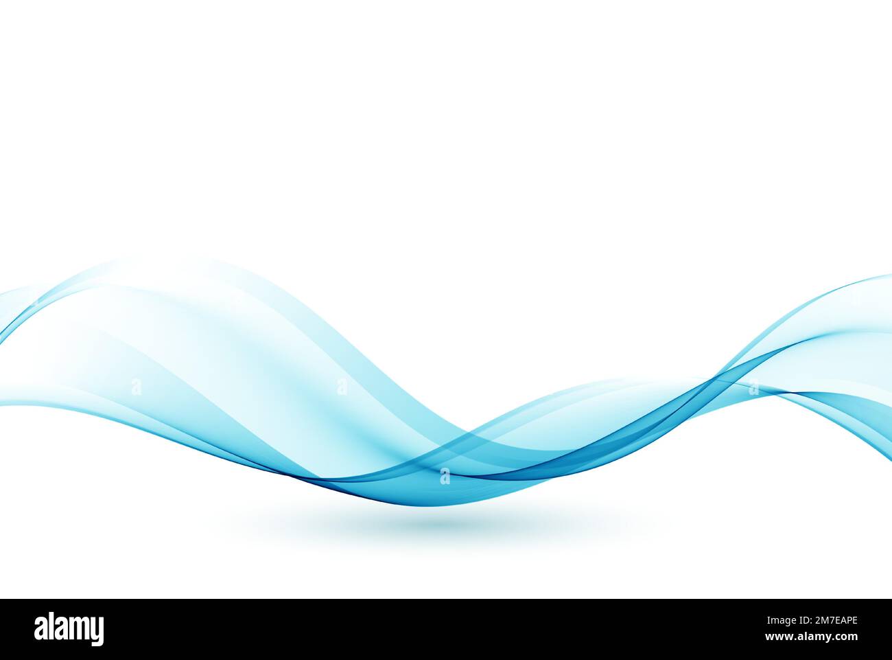 Abstract blue waves background, transparent lines, design element Stock ...