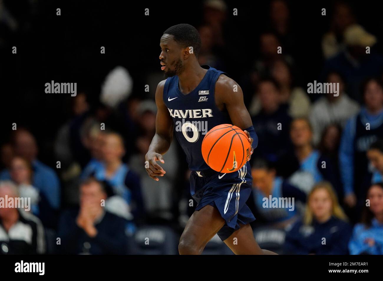 Xavier's Souley Boum plays during an NCAA college basketball game ...