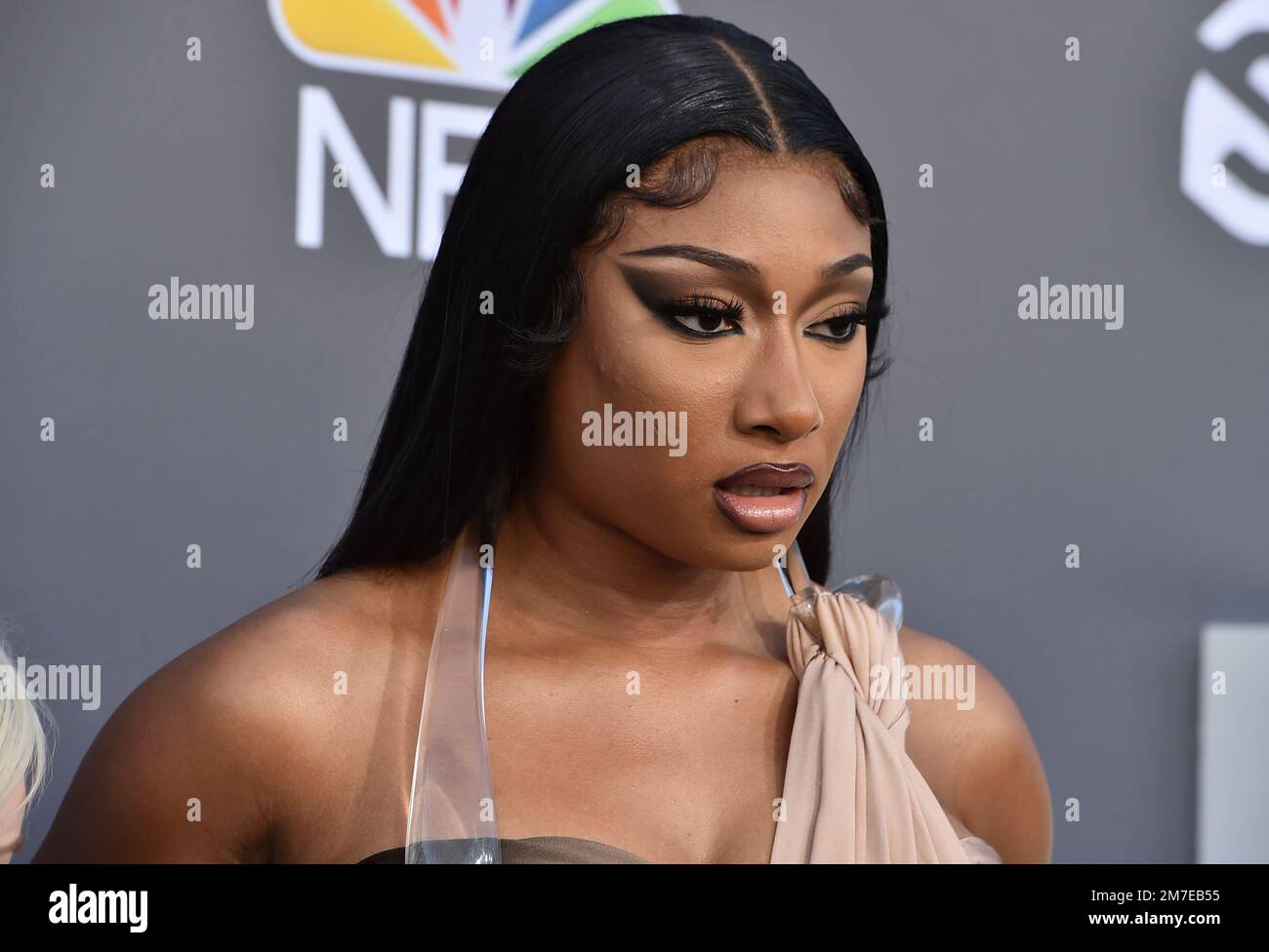 FILE - Megan Thee Stallion arrives at the Billboard Music Awards on May ...