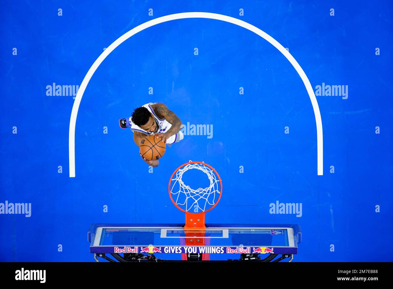 Sacramento Kings' Malik Monk goes up for a dunk during the second half ...