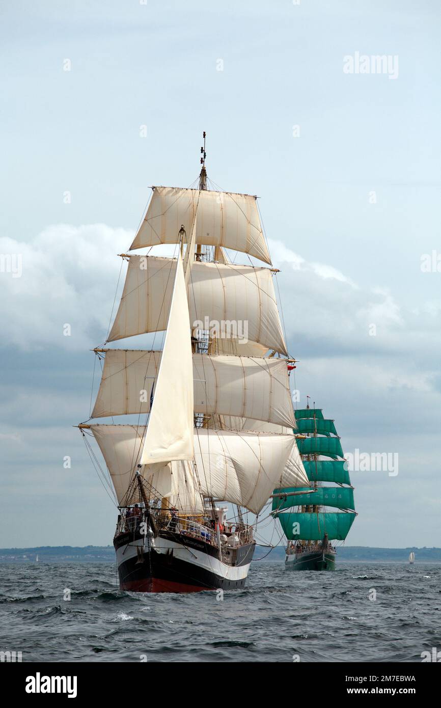 British tall ship Pelican, Northern Ireland race start, 2008 Stock ...