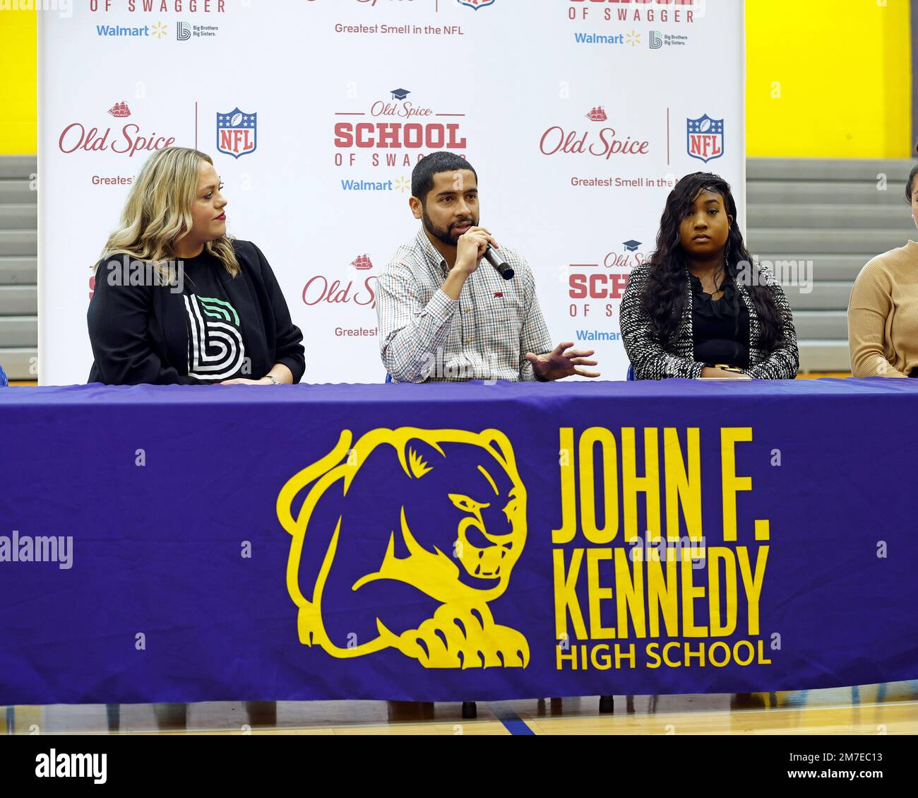 IMAGE DISTRIBUTED FOR OLD SPICE - Students at John F. Kennedy High ...