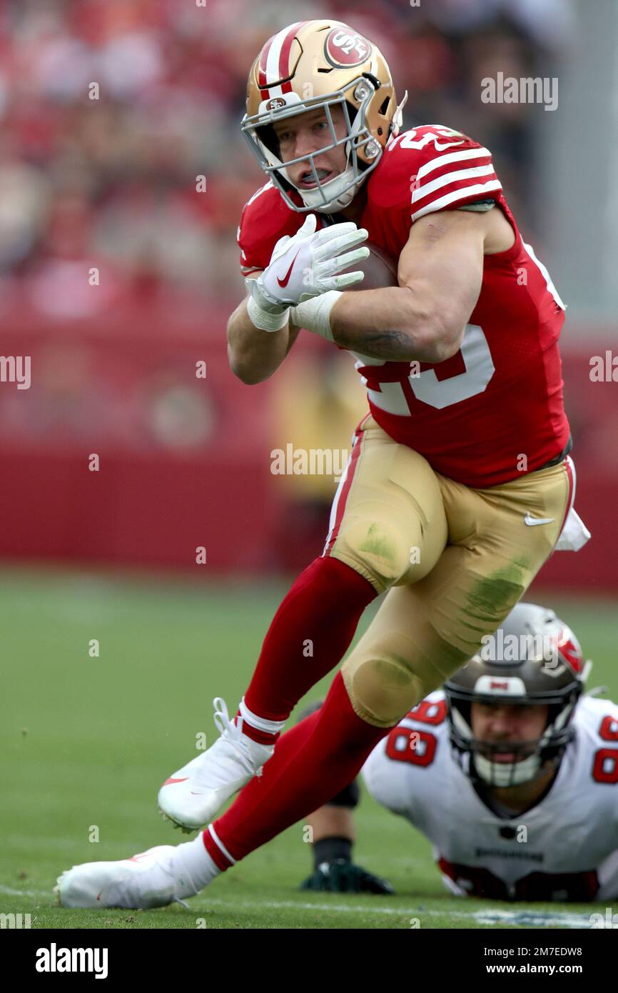 San Francisco 49ers running back Christian McCaffrey (23) runs during ...