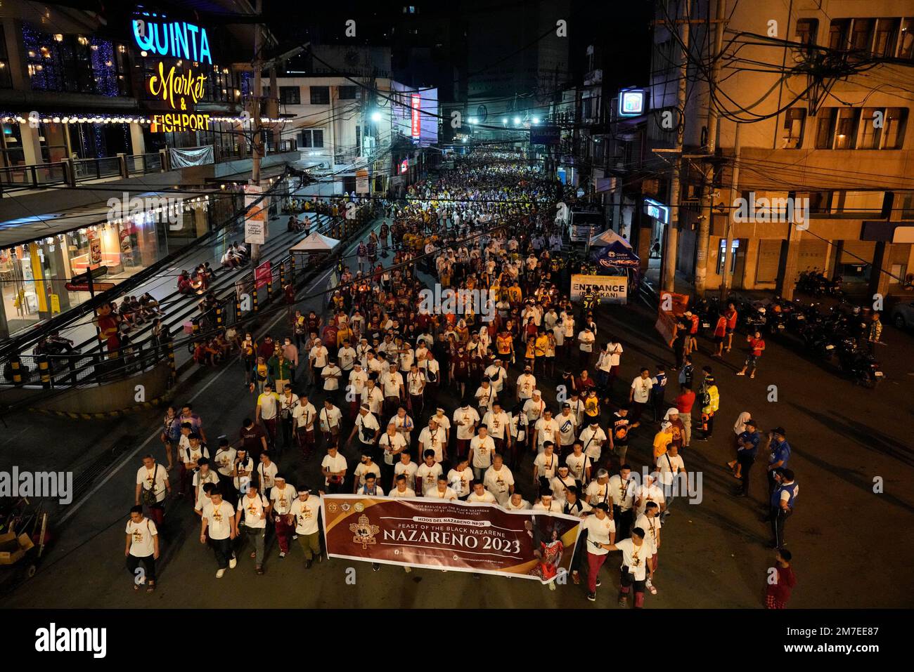Devotees join the "Walk of Faith" procession as part of celebrations ...
