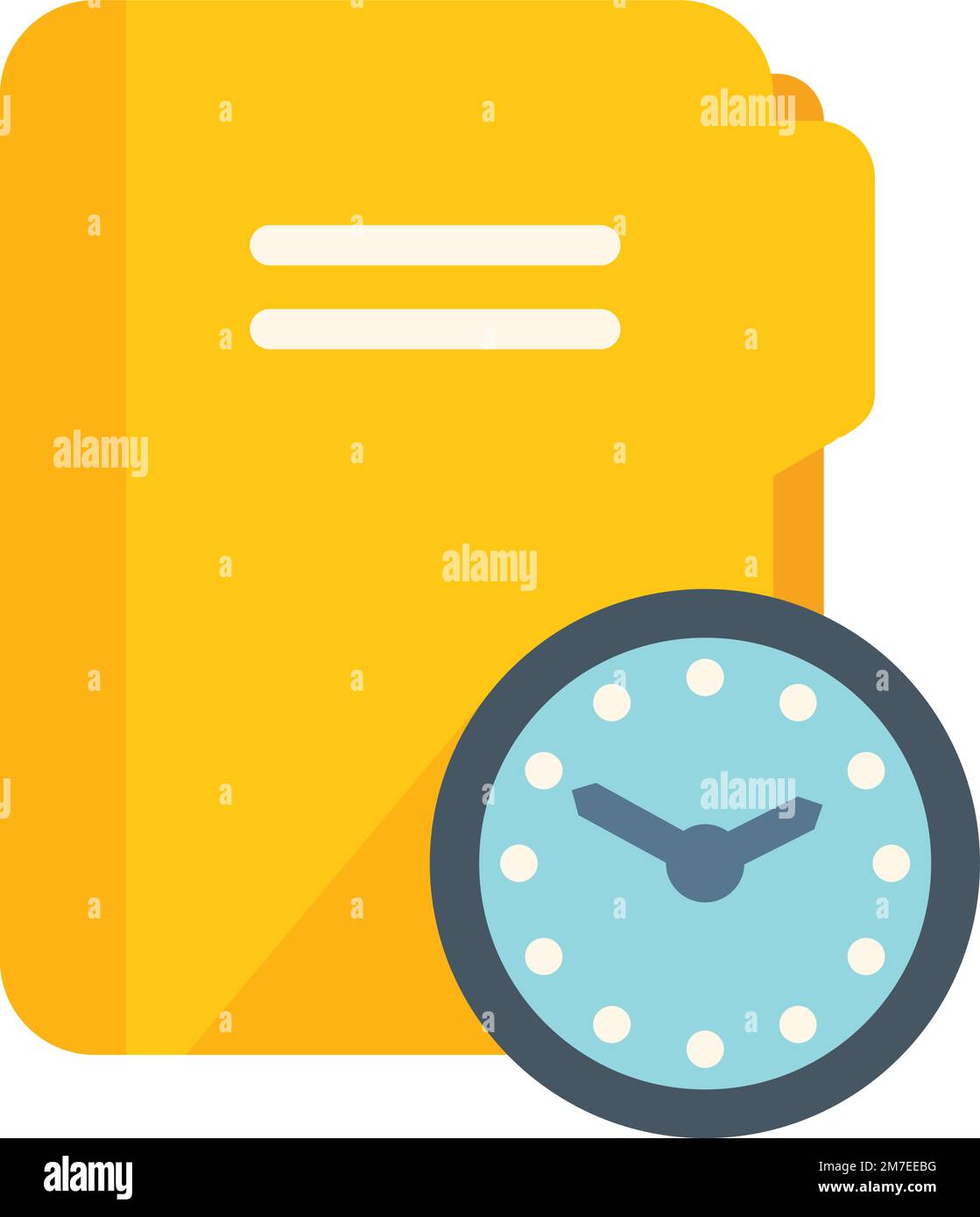 Folder task icon flat vector. Work project. Control schedule isolated ...