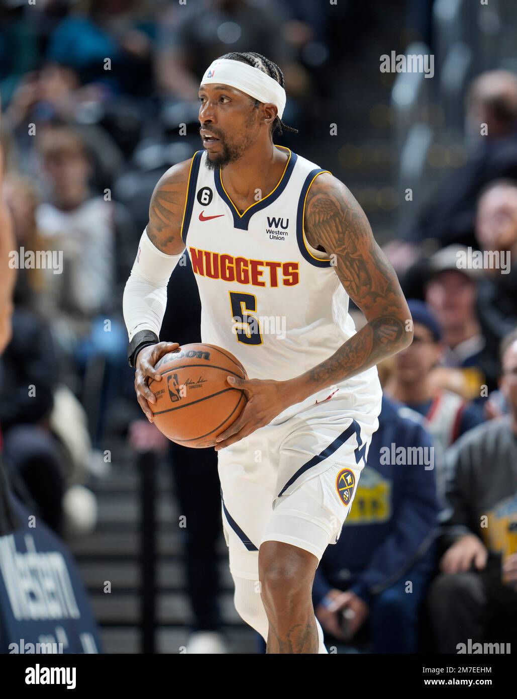 Denver Nuggets guard Kentavious Caldwell-Pope (5) in the first half of ...
