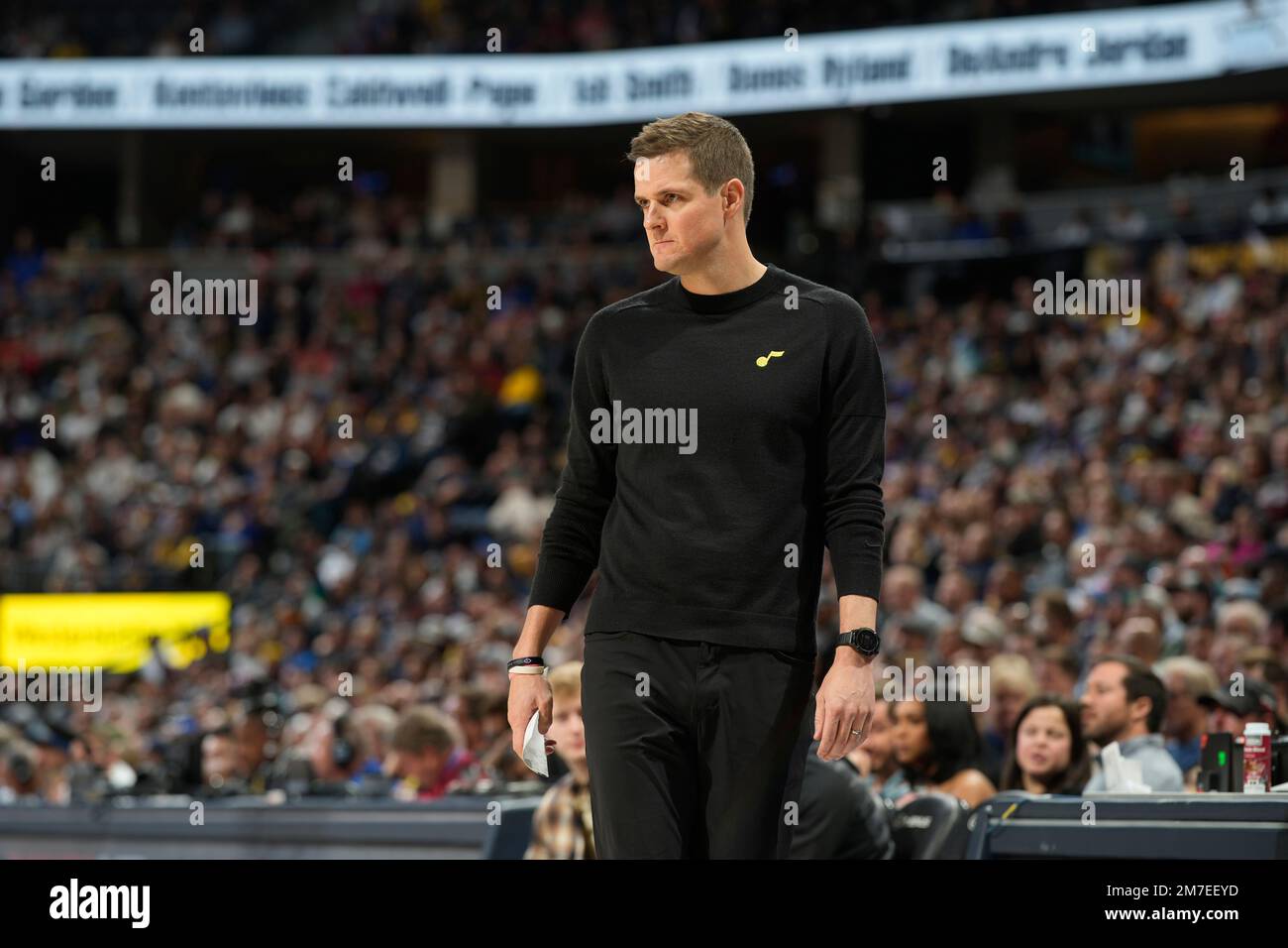 Utah Jazz head coach Will Hardy in the second half of an NBA basketball ...