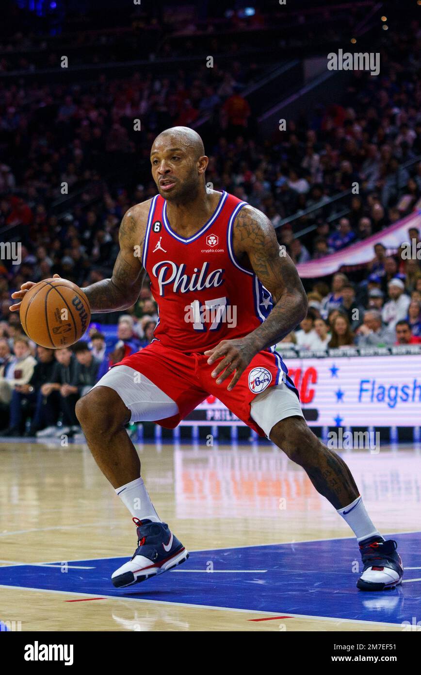 Philadelphia 76ers' P.J. Tucker in action during an NBA basketball game ...