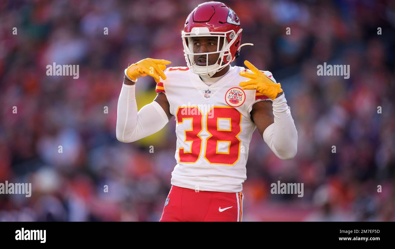 Kansas City Chiefs cornerback L'Jarius Sneed (38) in the first half of ...