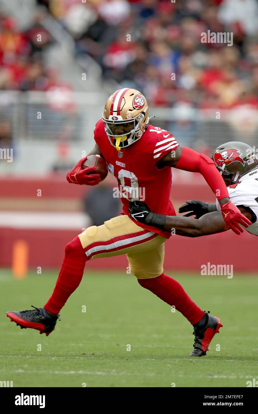 San Francisco 49ers wide receiver Deebo Samuel (19) runs during an NFL ...