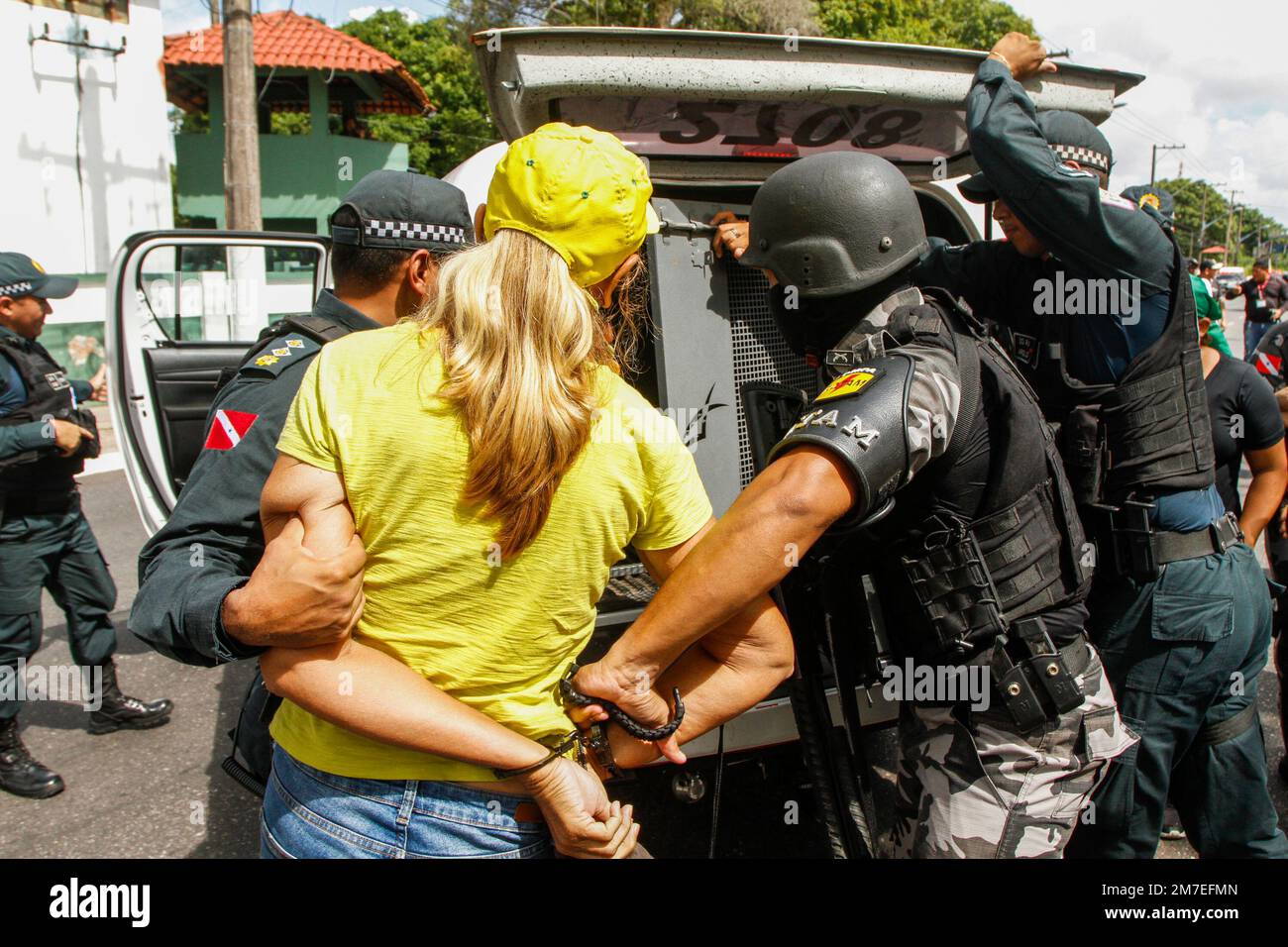 Belem, Brazil. 09th Jan, 2023. Military Police of Pará and Municipal ...